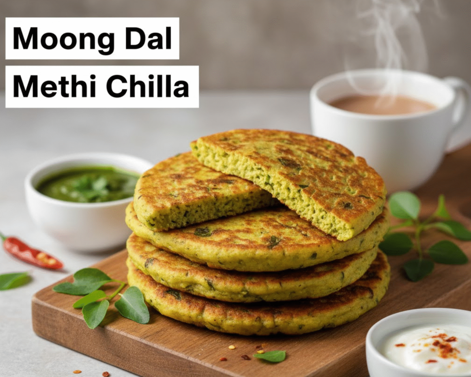 Moong Dal Methi Chilla: A Healthy & Protein-Packed Breakfast Recipe ...