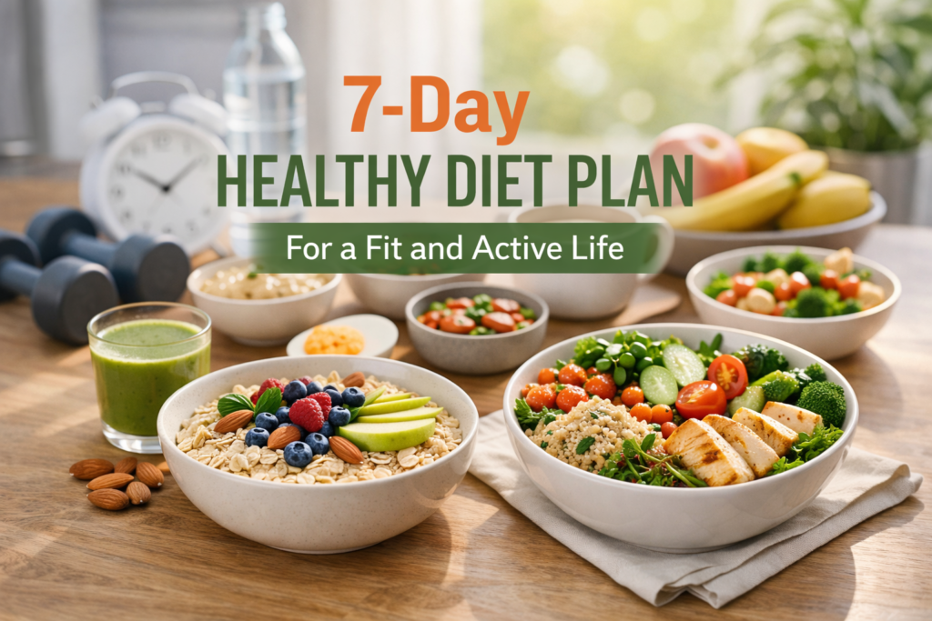 7-Day Healthy Diet Plan for a Fit and Active Life - MR. BHUKHHAD